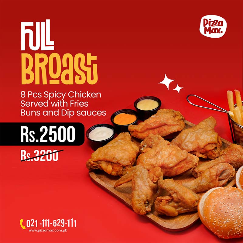 Arabian Broast Deal 3 - Pizza Max