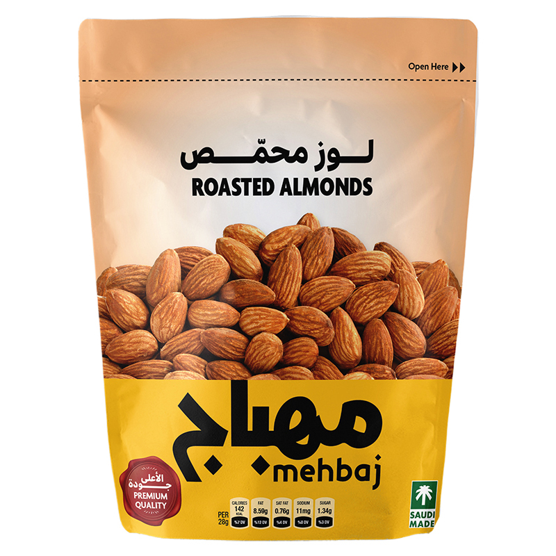 Mehbaj Almonds Roasted Bag -120g - Mehbaj